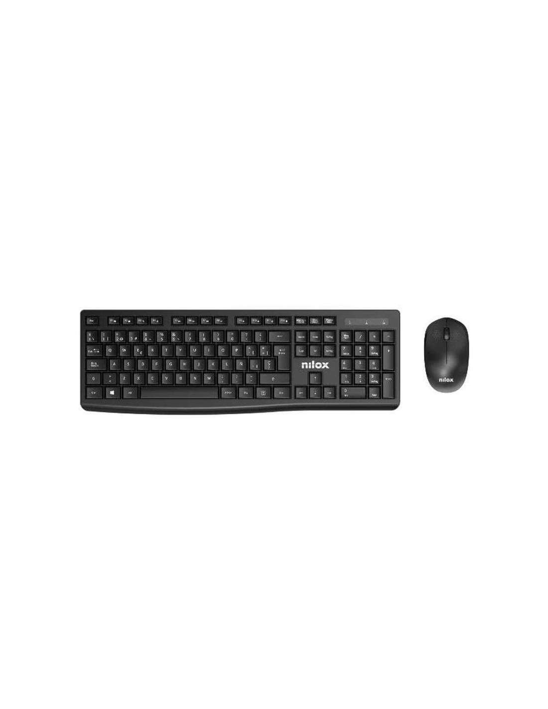 Nilox NXKMWE012 Kit teclado + ratón Wireless